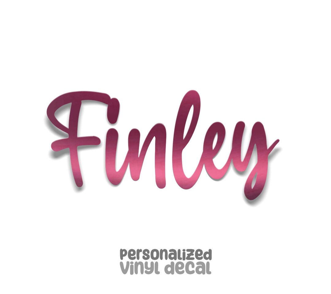 Holographic, Glitter, Glow in the Dark Custom Vinyl Decal Personalized ...