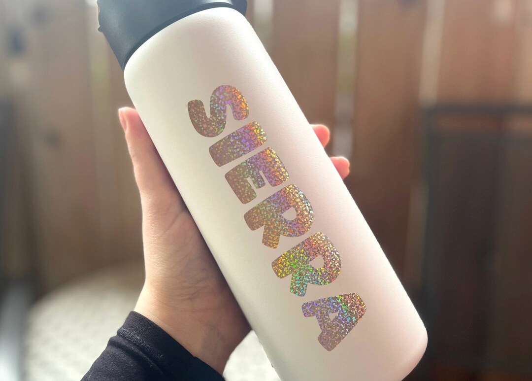 Holographic, Glitter, Glow in the Dark - Custom Vinyl Decal - Personalized Names or Words ...