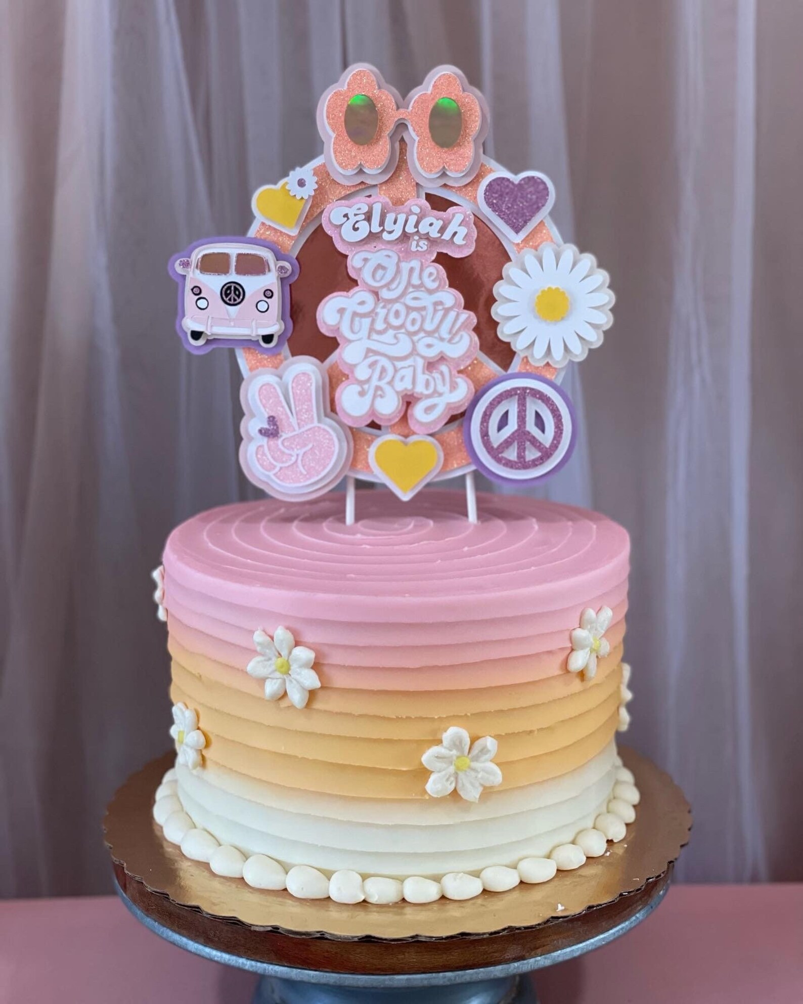 One Groovy Baby Cake Topper - Etsy