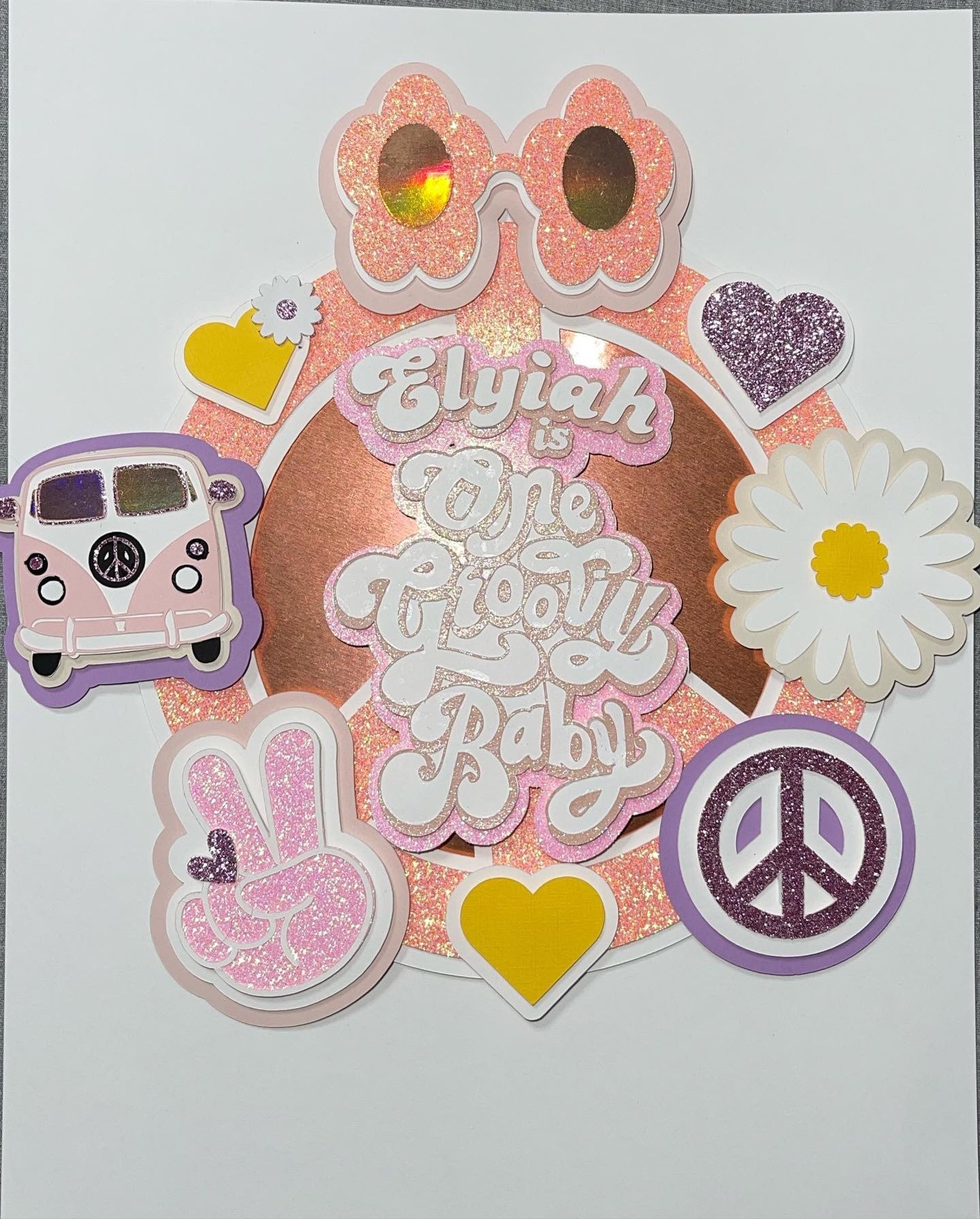 One Groovy Baby Cake Topper - Etsy