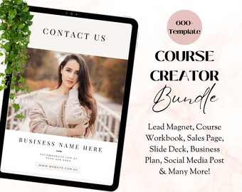Course Template, Course Creator, Course Canva Template, Course Creator ...
