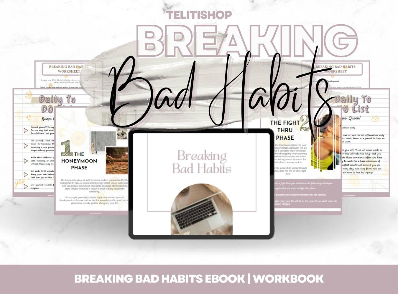 Breaking Bad Habits Workbook Habit Planner Life Coach - Etsy