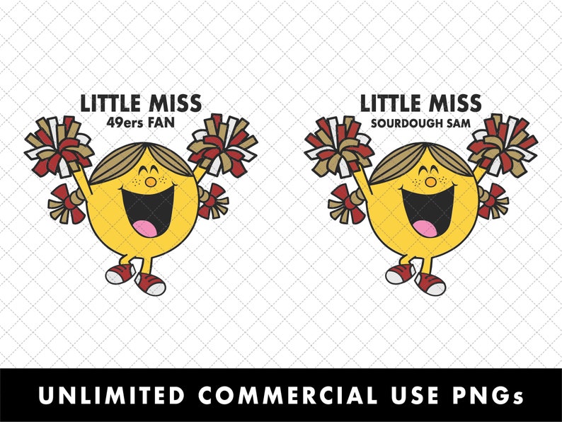 Little Miss San Fransisco Fan Png Little Miss 49ers Fan Png - Etsy