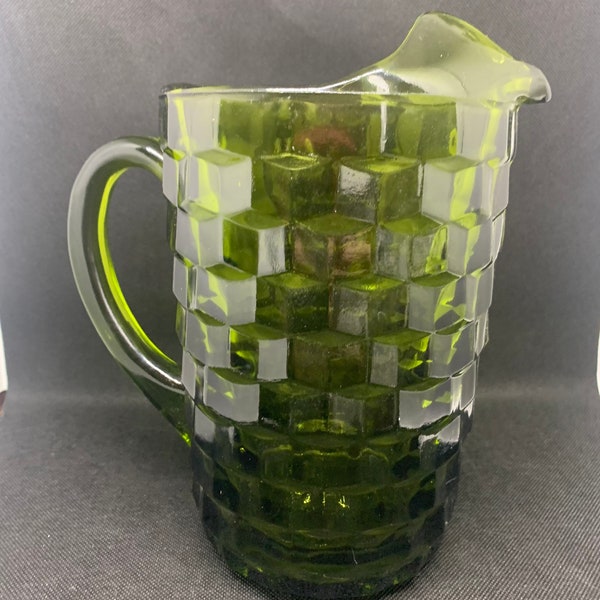 Heavy Glass Pitcher - Etsy