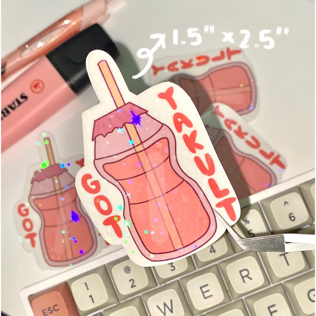 Got Yakult Cute Sticker Vinyl Weatherproof, Cute Drink - Etsy
