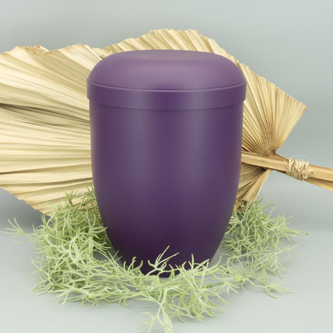 Biodegradable Urn Pruple Urn for Funeral Ashes Ash Box Cremation Urn ...