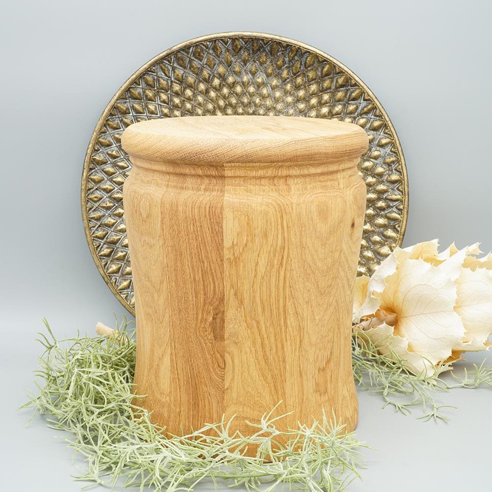 Handcrafted Wild Oak Wood Cremation Urn, Biodegradable Ash Box - Etsy
