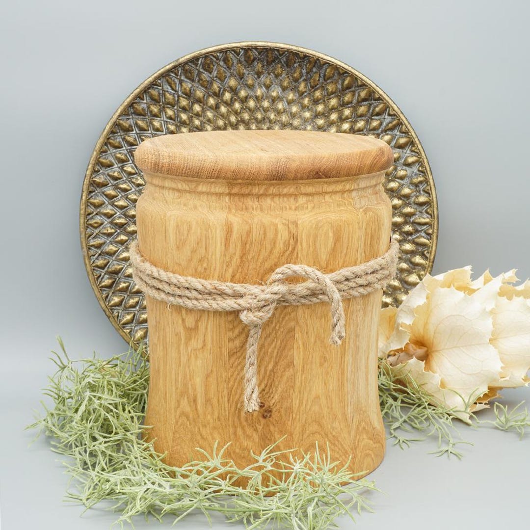 Wooden Urn Wild Oak Wood Urn Human Ashes Urn Cremation Urn ...