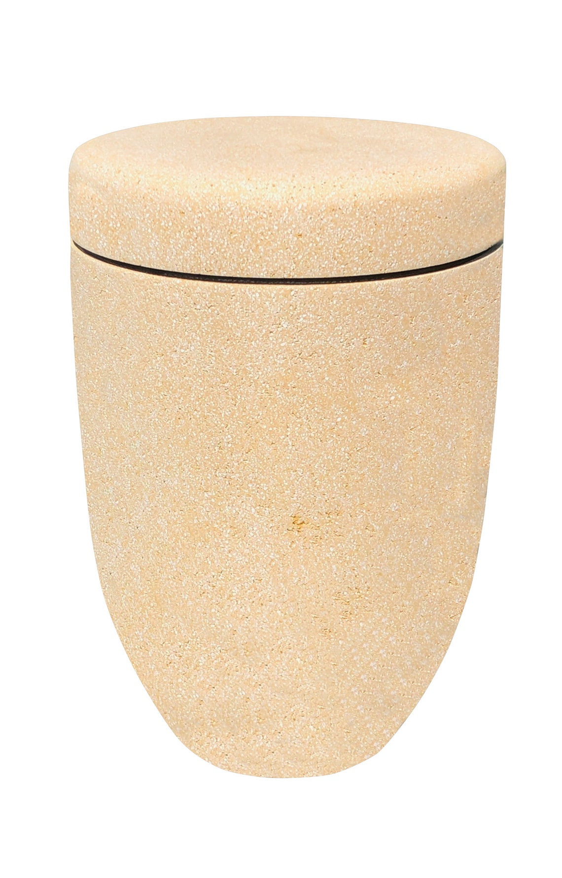 Biodegradable Urn Light Orange Shell Limestone Urn Human Ash Keepsake ...