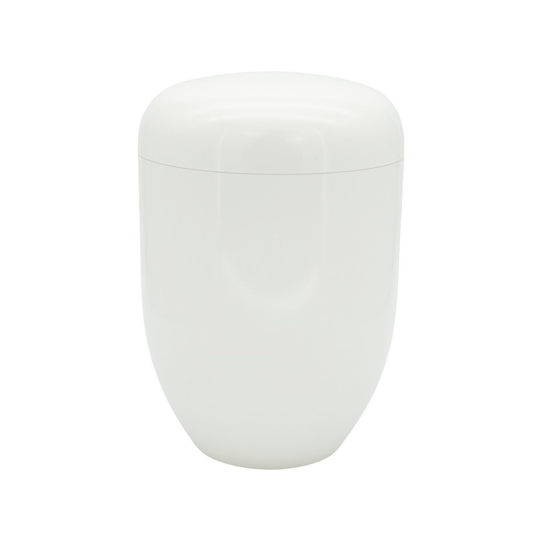 Biodegradable Urn Glossy White Urn for Funeral Ashes Ash Box Cremation ...