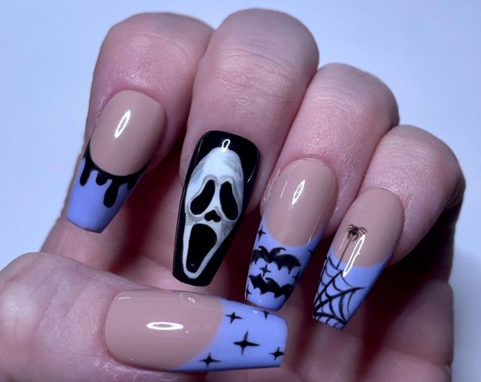 VISCERA! // Horror Movie & Human Anatomy Custom Nail Set - Reusable ...