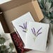 Lavender Painted Cards - Etsy