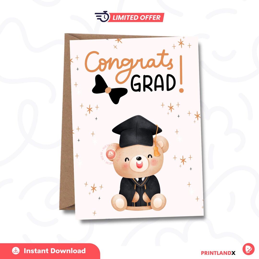 Cute Graduation Card Printable | Graduation Card Printable | Graduation ...