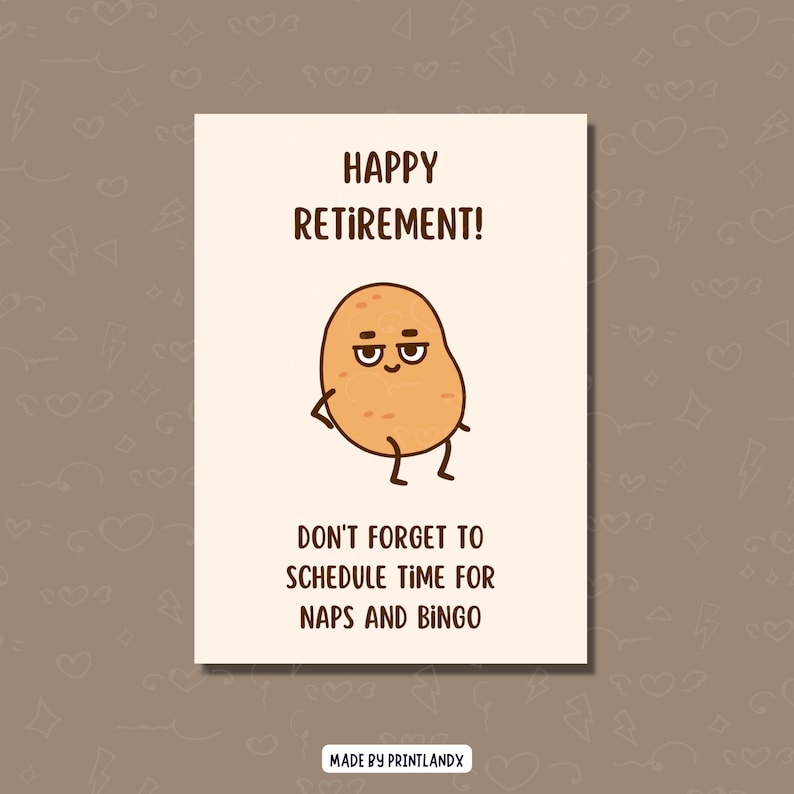 Printable Retirement Card | Funny Printable Retirement Card | Digital ...