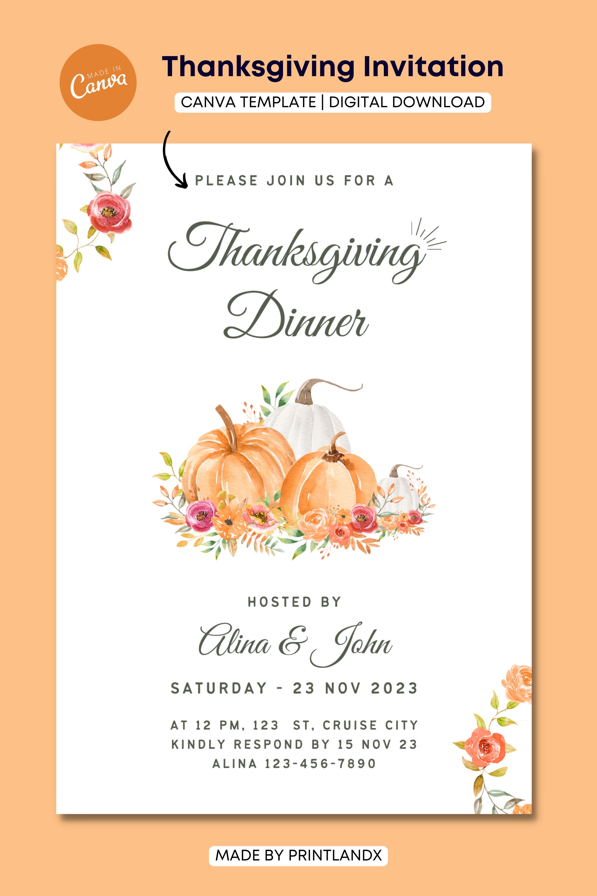 Thanksgiving Invitation Ideas