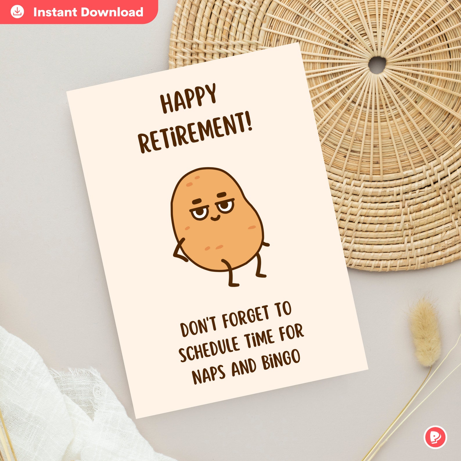 Printable Retirement Card | Funny Printable Retirement Card | Digital ...