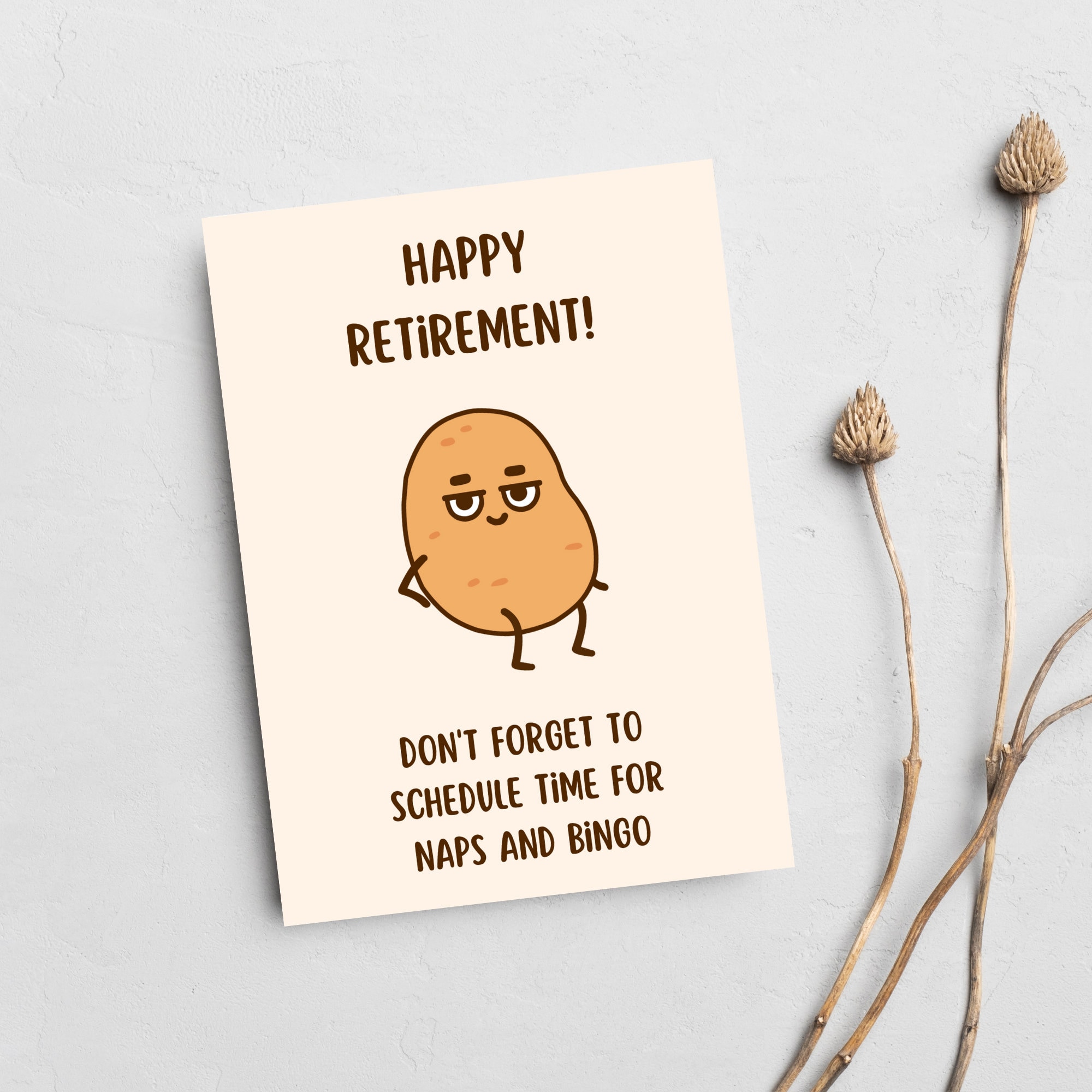 Printable Retirement Card | Funny Printable Retirement Card | Digital ...