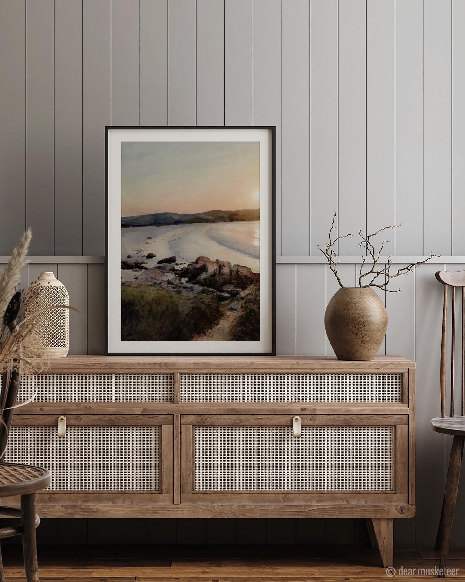 Binalong Bay Beach Art Print, Tasmanian East Coast Landscape ...