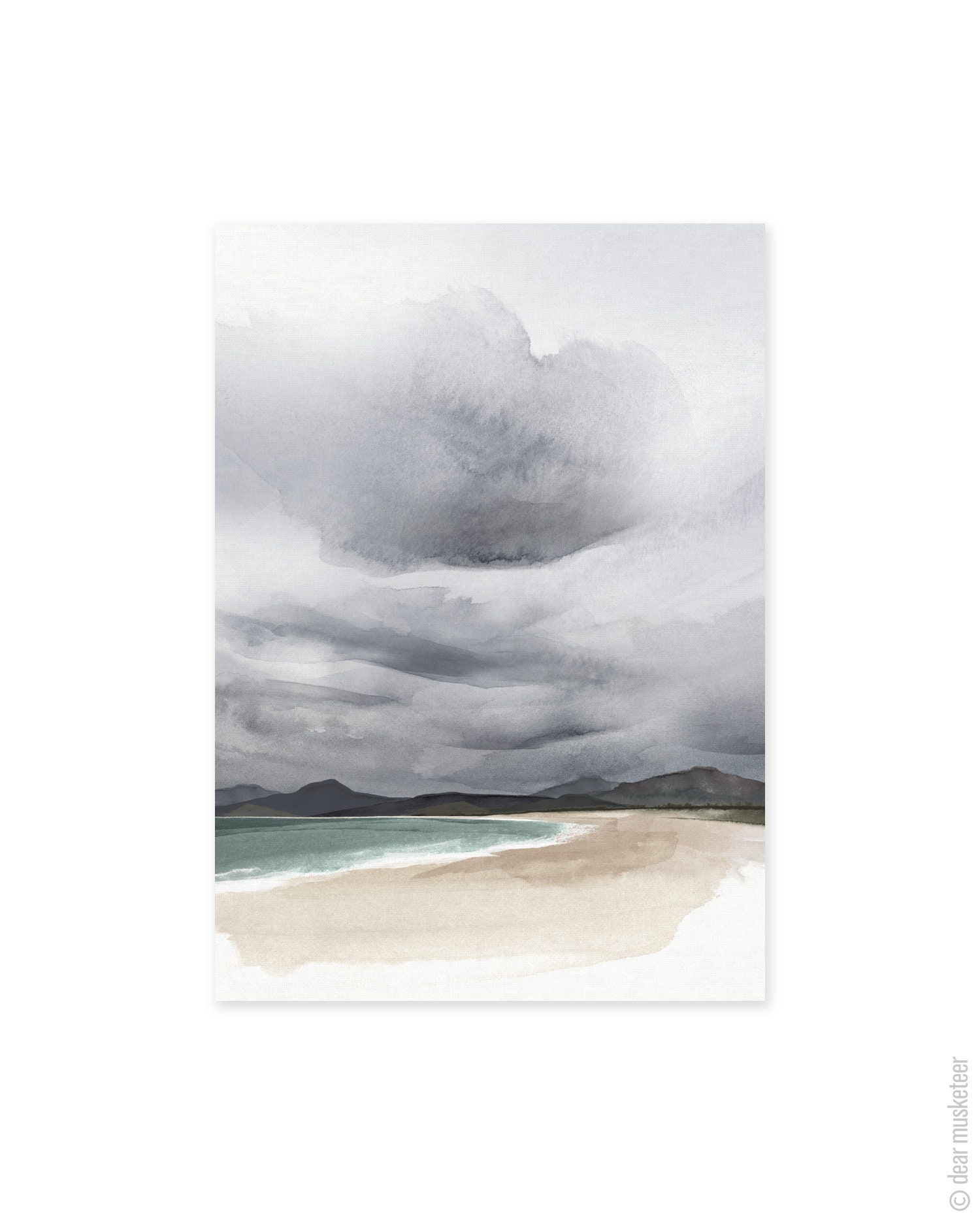 Landscape Beach Storm Art Print Tasmanian East Coast - Etsy