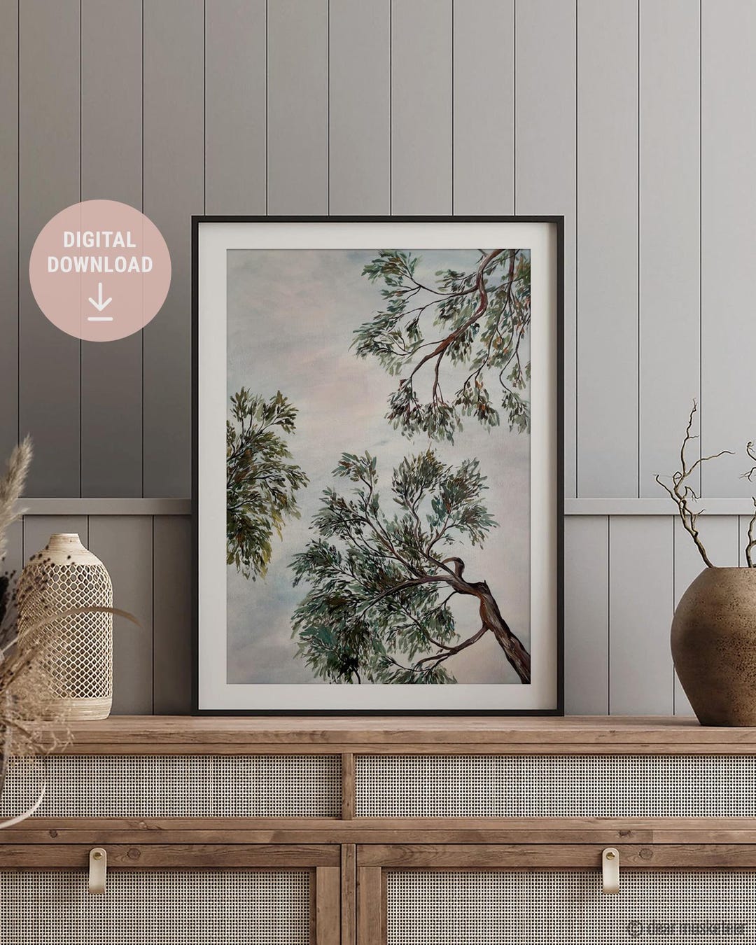 Scrubby Corner Canopy #2 Art Print, Gumtree Art, Original Painting ...