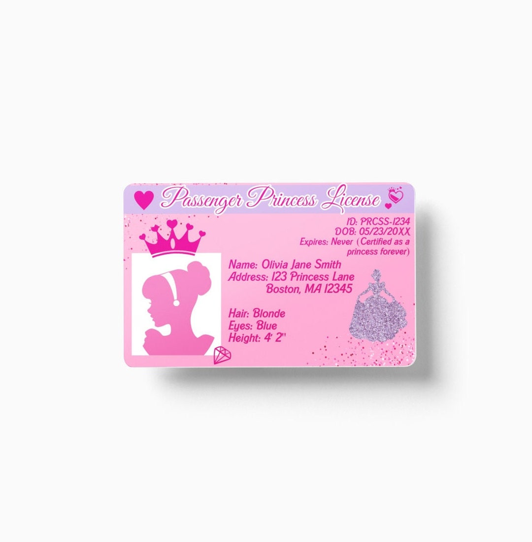 Passenger Princess License - Etsy