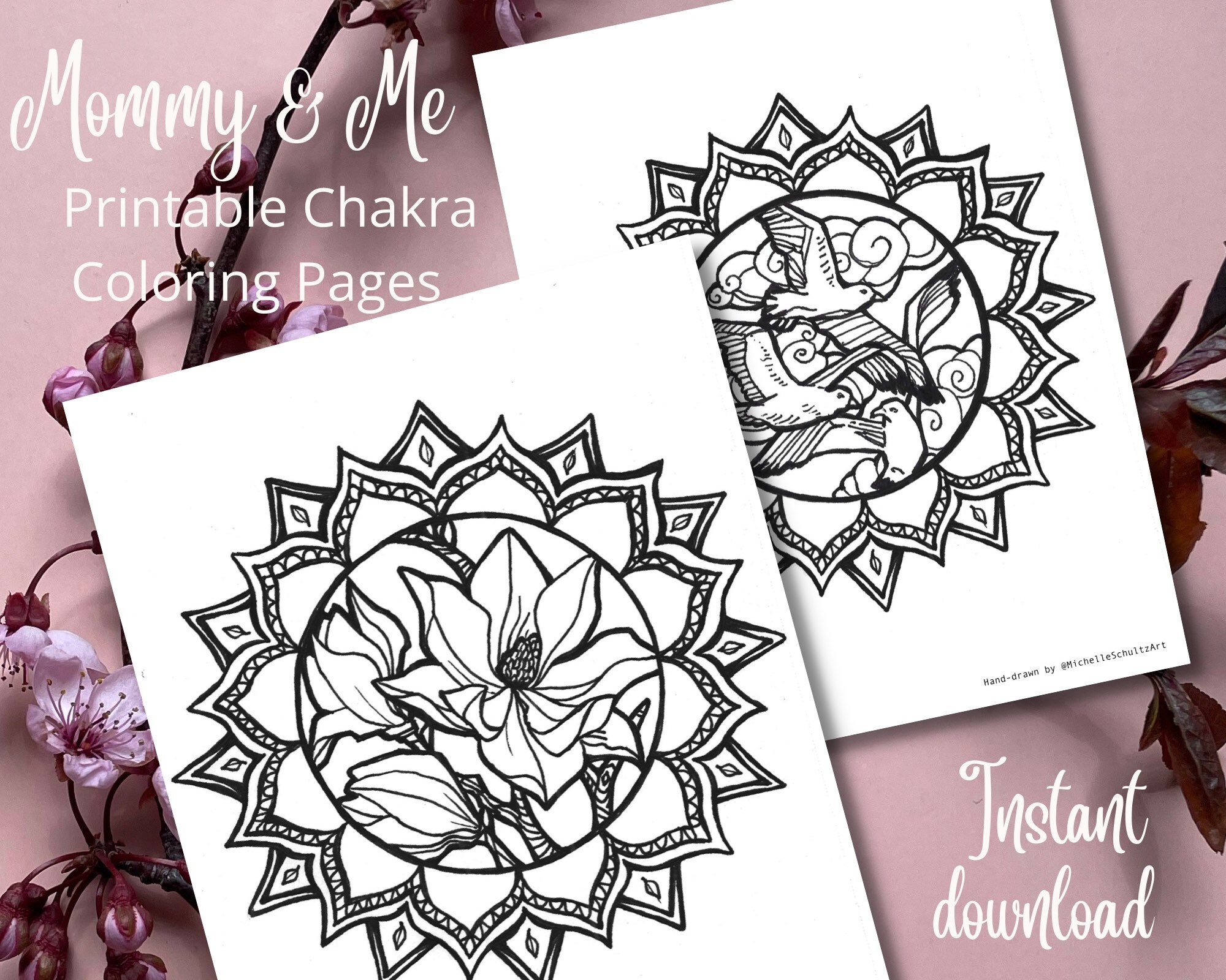 Chakra Mandala Printable Coloring Pages
