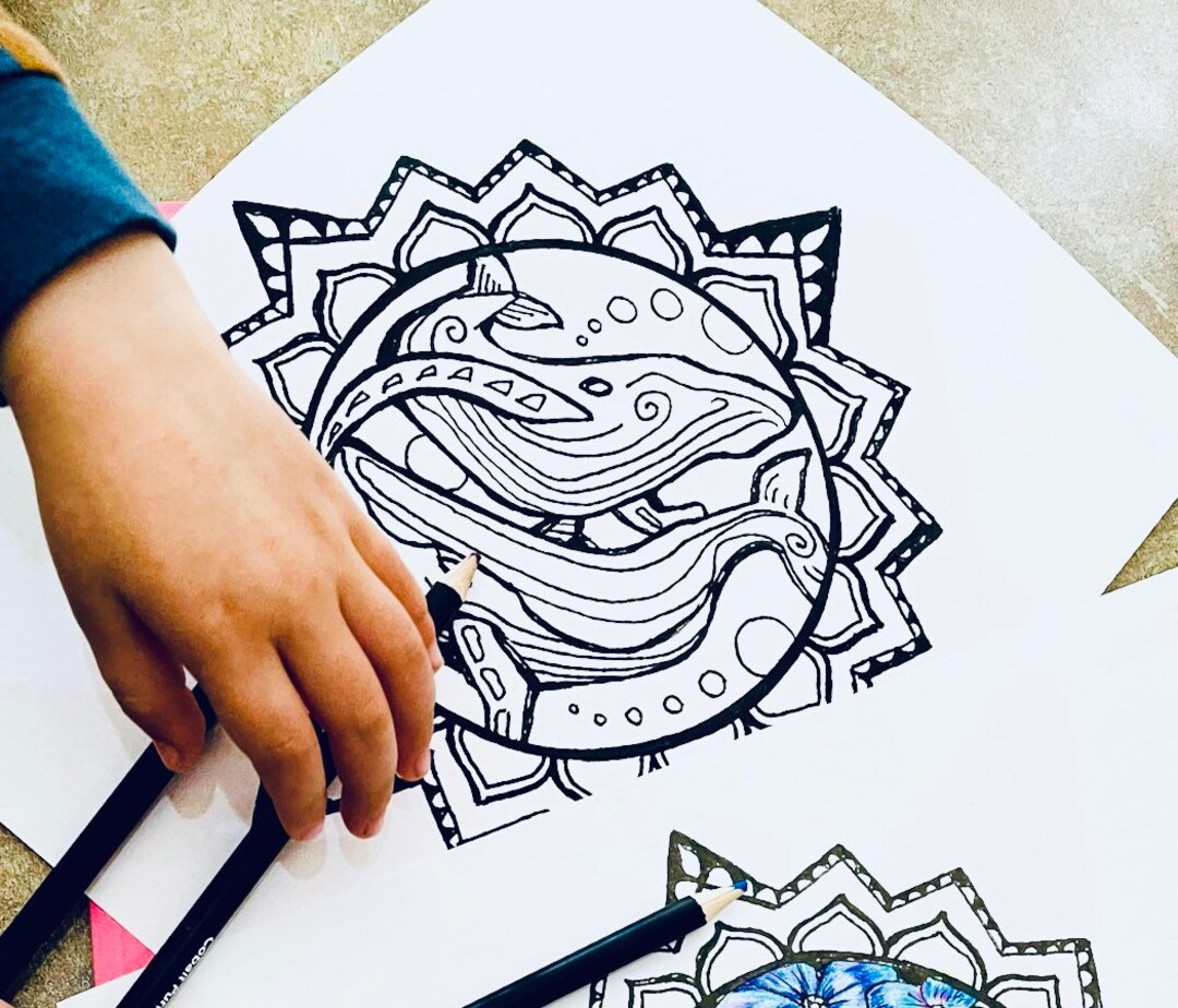 Kids Printable Chakra Coloring Pages, PDF Format, Kids Coloring, Animal ...