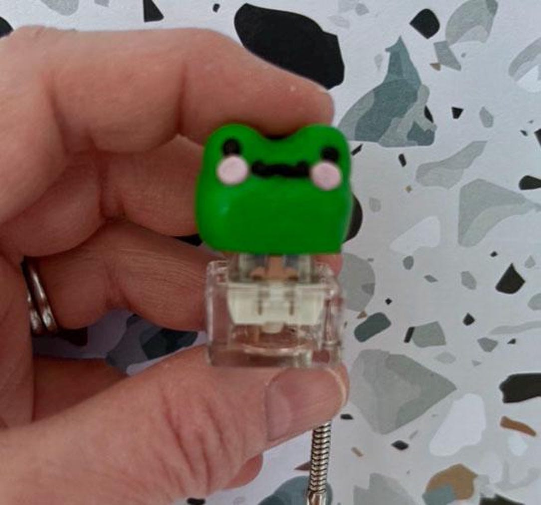Frog Keycap Keyring - Self Care - Anxiety - Frog - Fidget - Keyring - Etsy