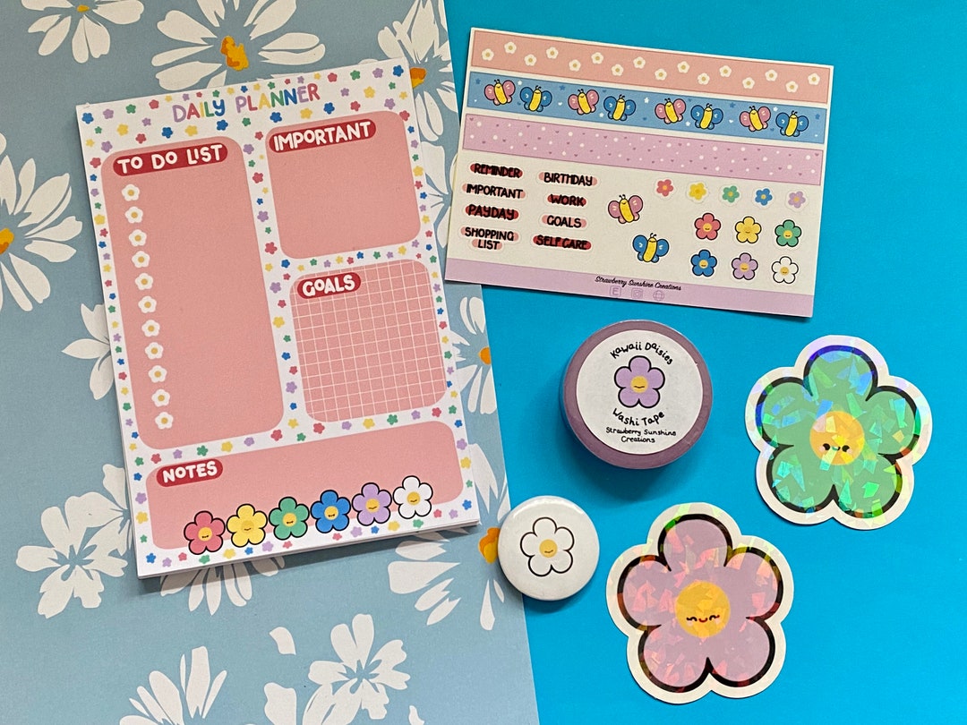Handmade Daisy Stationary Set Daisy Cute Notepad - Etsy UK