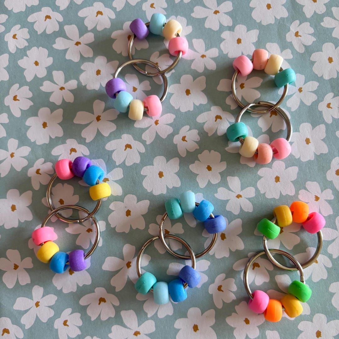 Self Care Beaded Fidget Keyring - Self Care - Anxiety - Fidget ...