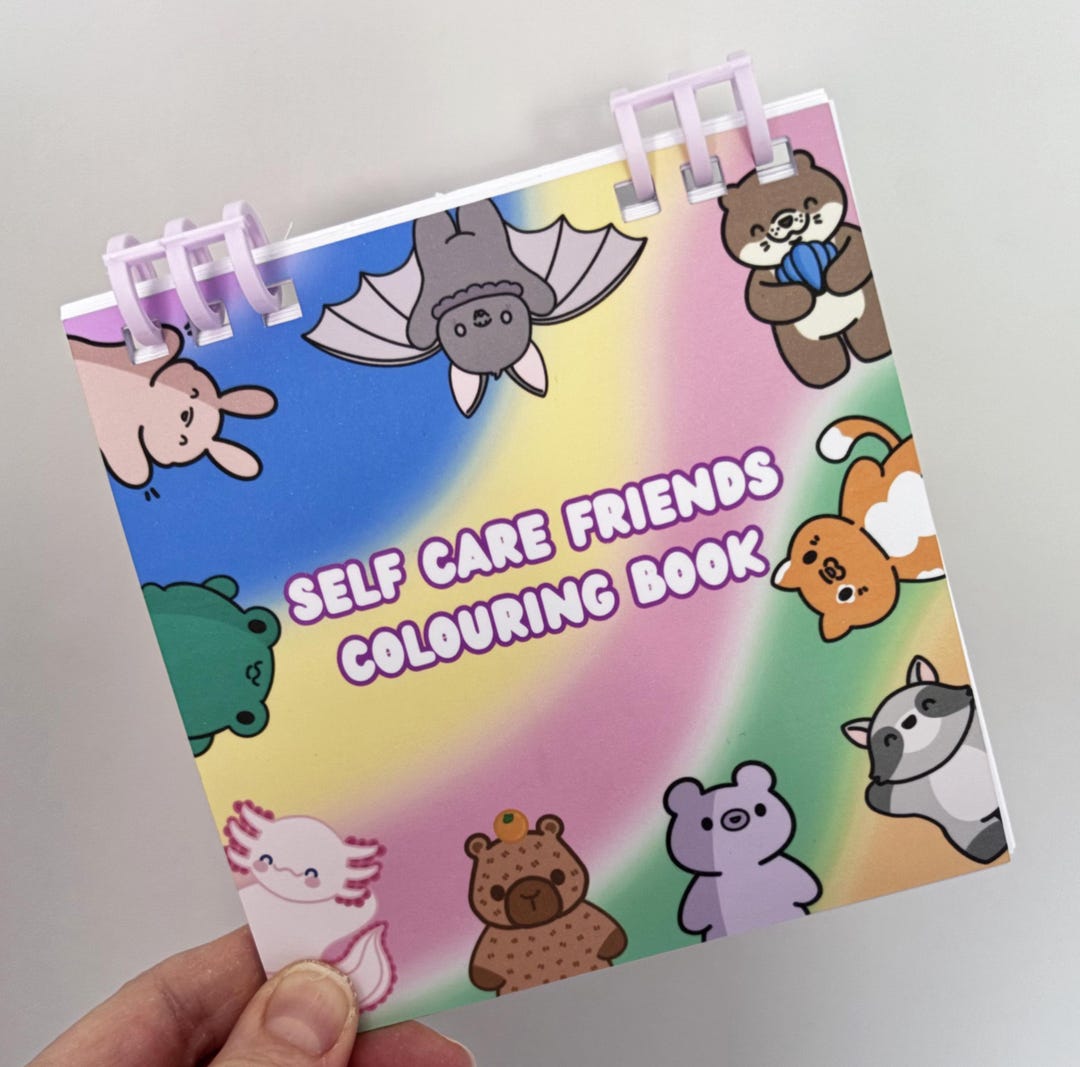 Self Care Friends Colouring Book - Cozy - Colouring - Self Care ...