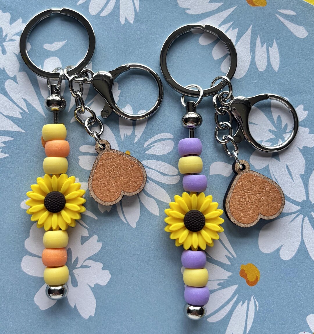 Flower Fidget Beaded Keychain - Self Care - Anxiety Techniques ...