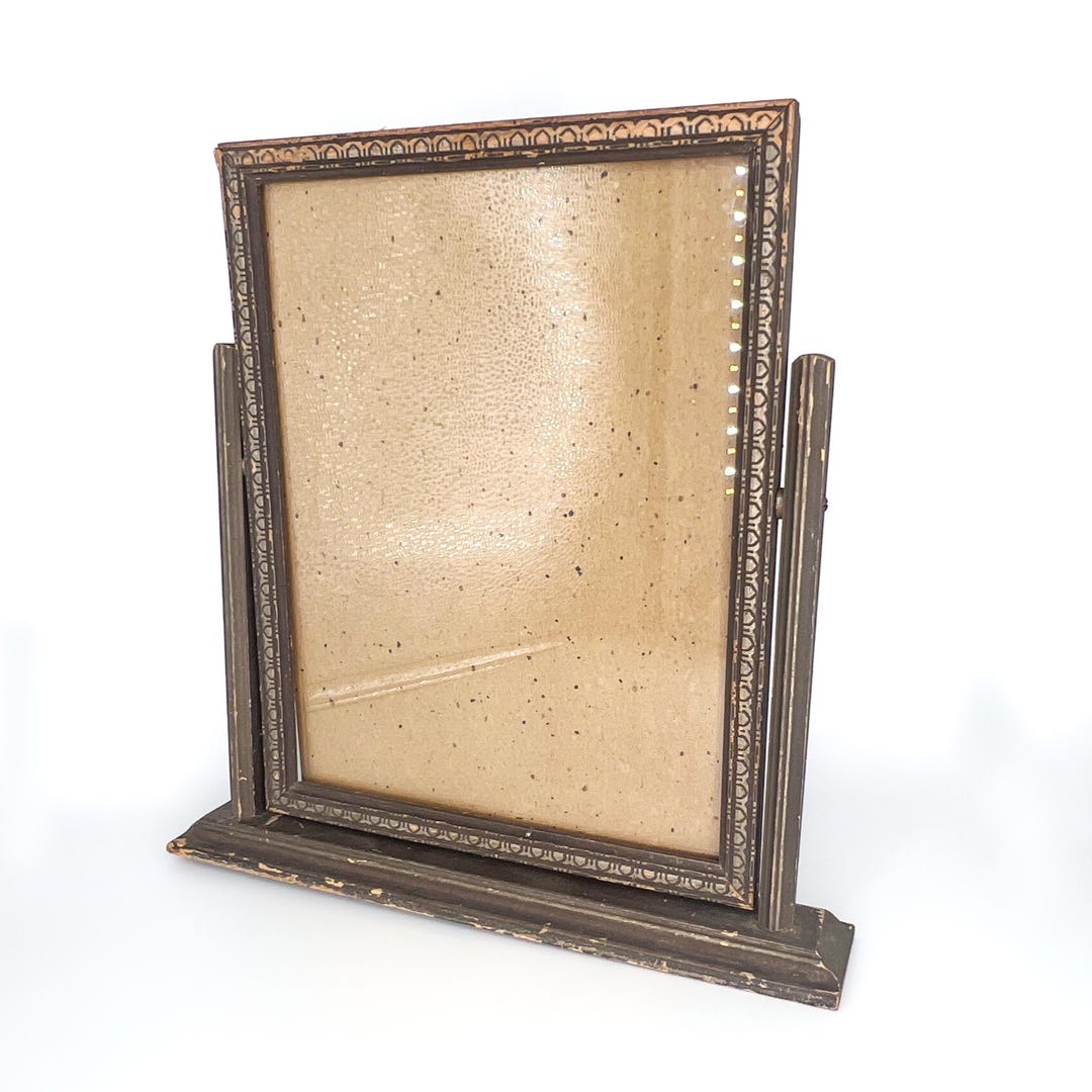 Antique Vintage Art Deco Wooden Swivel Tilt Picture Frame 9x7 Photo ...