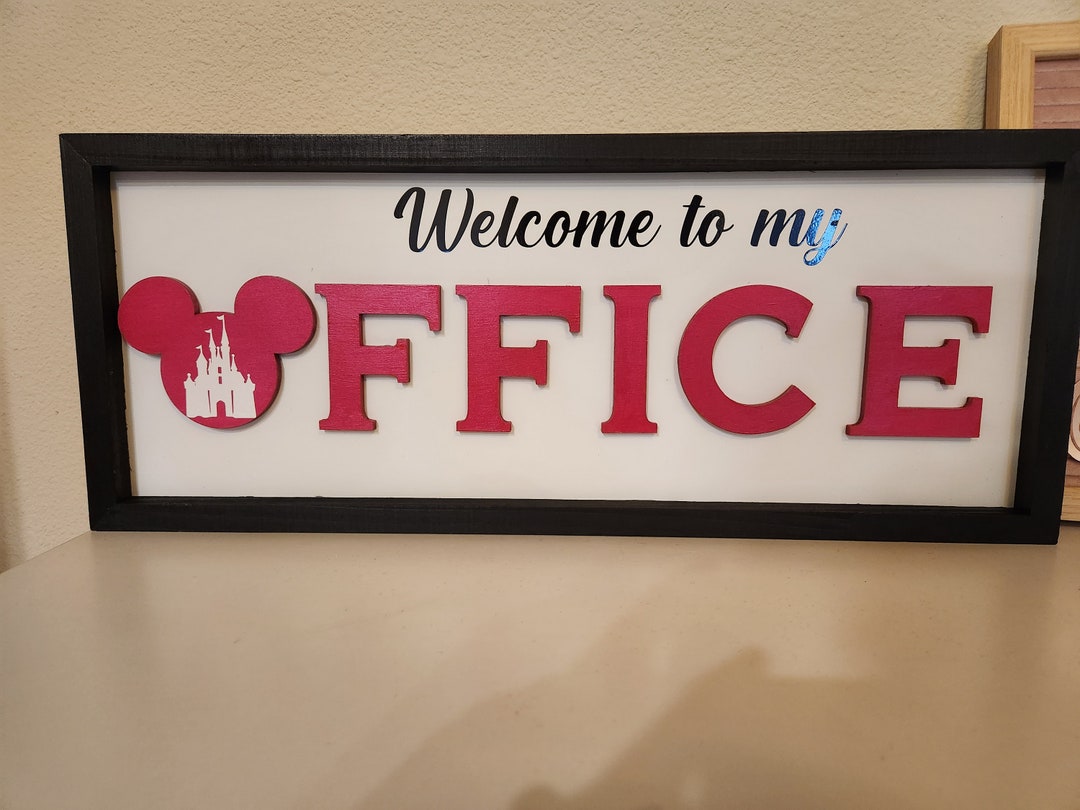 Disney Office - Welcome to My Office Disney Sign - Disney Office Sign ...