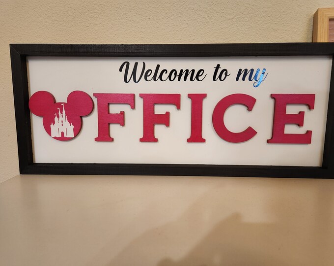 Disney Office - Welcome to My Office Disney Sign - Disney Office Sign ...