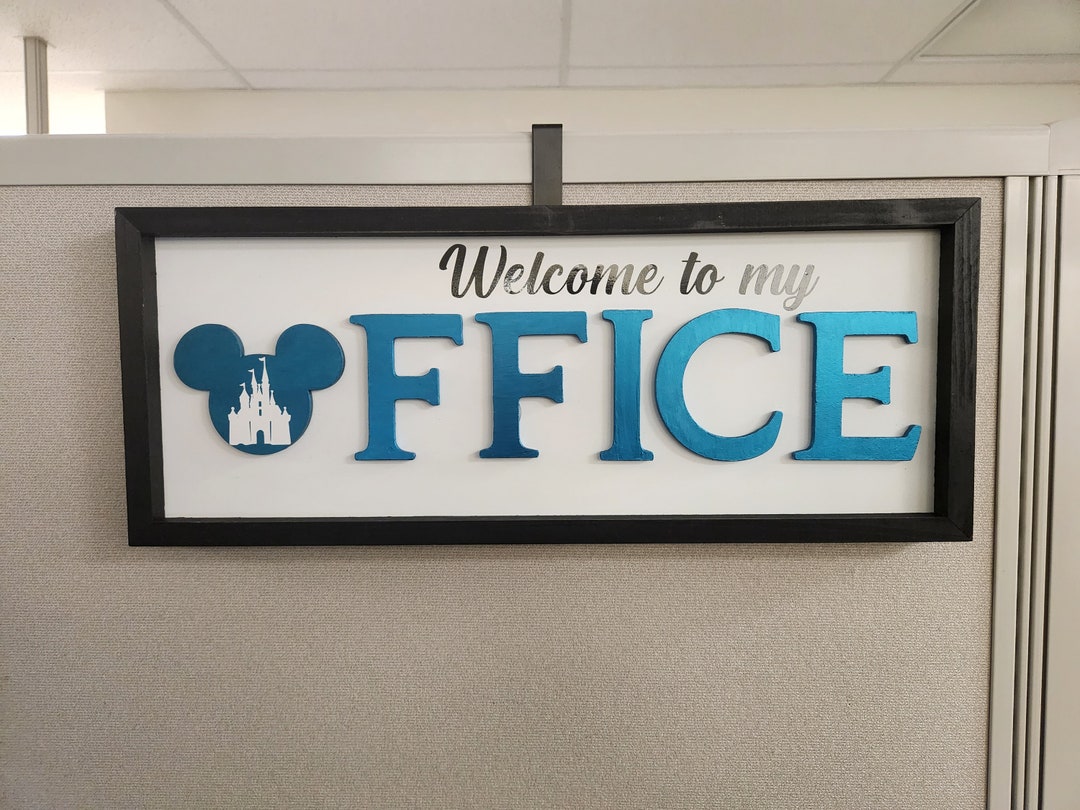 Disney Office Welcome to My Office Disney Sign Disney Office Sign - Etsy