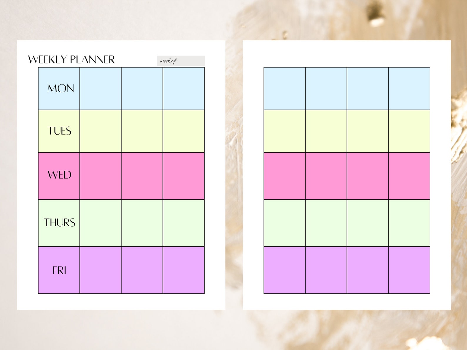 Editable Weekly Planner Printable Weekly Planner Weekly - Etsy