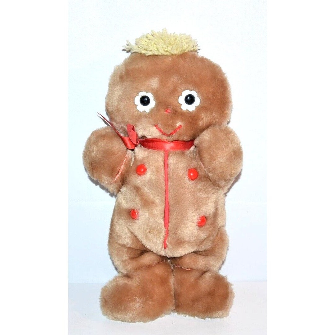 Vintage Eden Gingerbread Man 14 Plush Chime Rattle Stuffed - Etsy