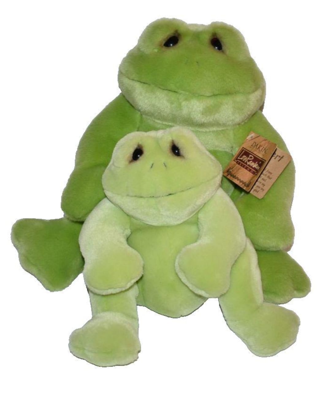Vtg Dakin Lou Rankin Friends Herbert Frog Plush Set of Two Frogs ...