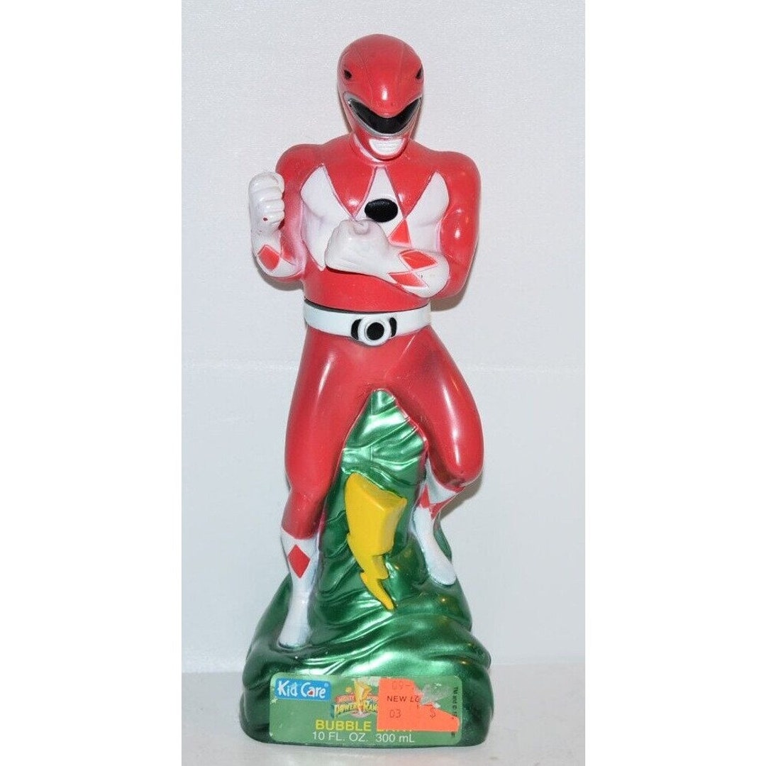 Power Rangers Bubble Bath Empty Bottle Red 1994 Vtg Figure - Etsy