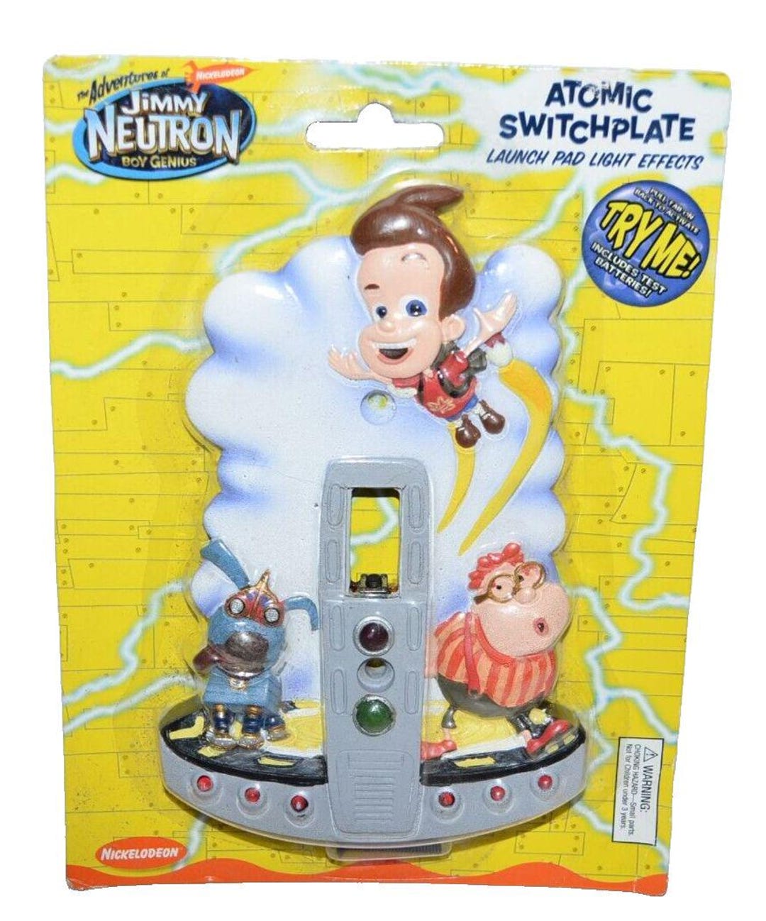 Jimmy Neutron Atomic Switch Plate Cover Launch Pad Light Effects Vtg ...