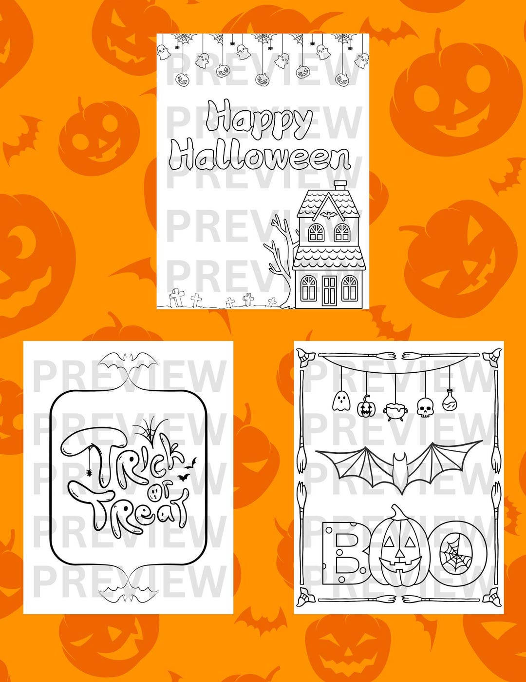 Halloween Coloring Pages, Fall Coloring Pages, Autumn Coloring Pages ...