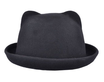 Cat Bowler Hat - Etsy