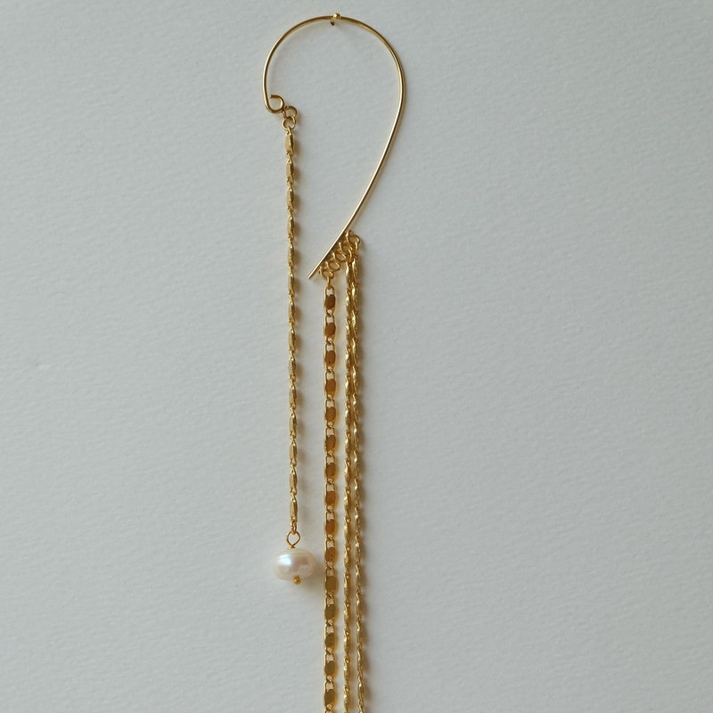 Pearl Ear Cuff - Etsy