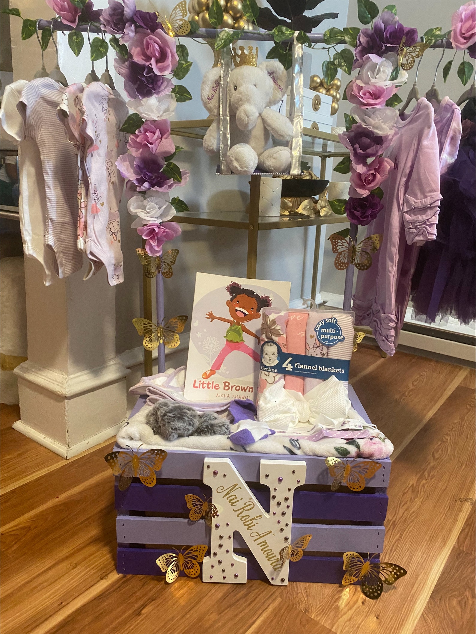 Completed Personalized Baby Crate - Etsy