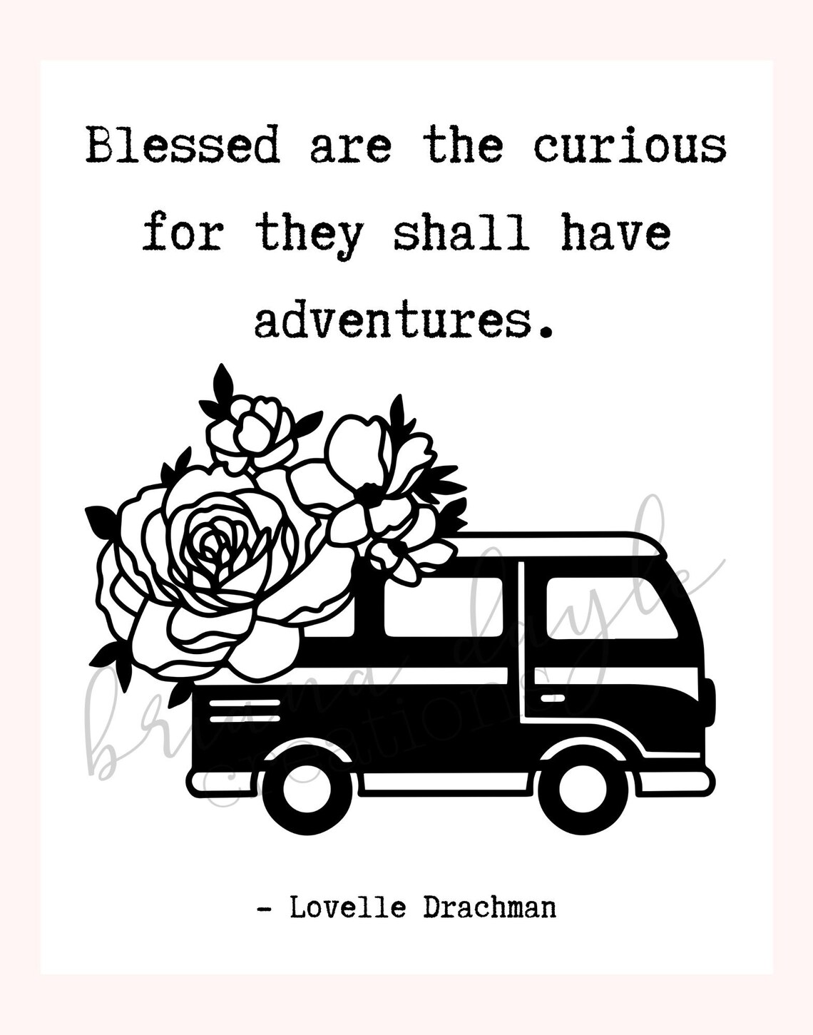 VW Bus Print, Travel Wall Art, Digital Travel Print, Travel Printable ...
