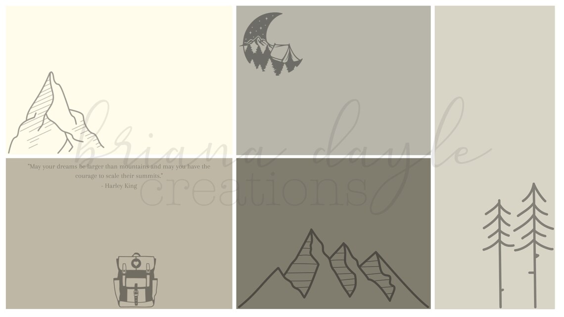 Mountains Desktop Organizer, Desktop Organizer, Desktop Wallpaper ...