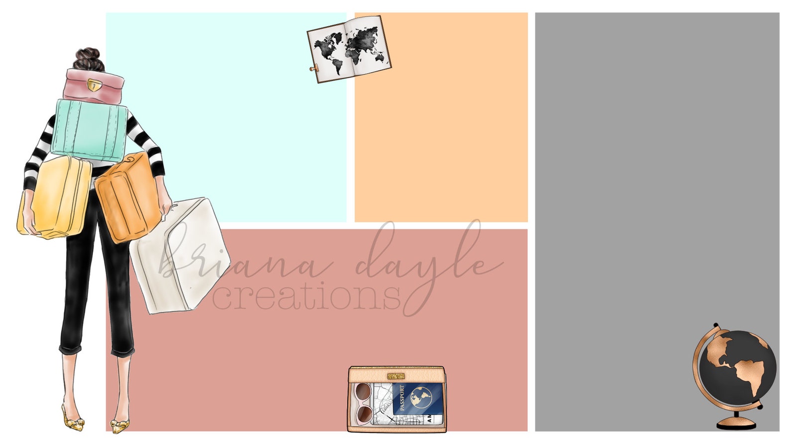 Travel Inspired Desktop Wallpaper Organizers, Desktop Wallpaper ...