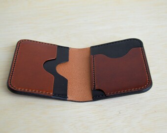 Mini Wallet Genuine Leather Minerva 100% Handmade Minimalist - Etsy