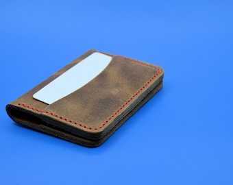 Mini Wallet Full Grain Genuine Leather 100% Handmade Minimalist Wallet ...